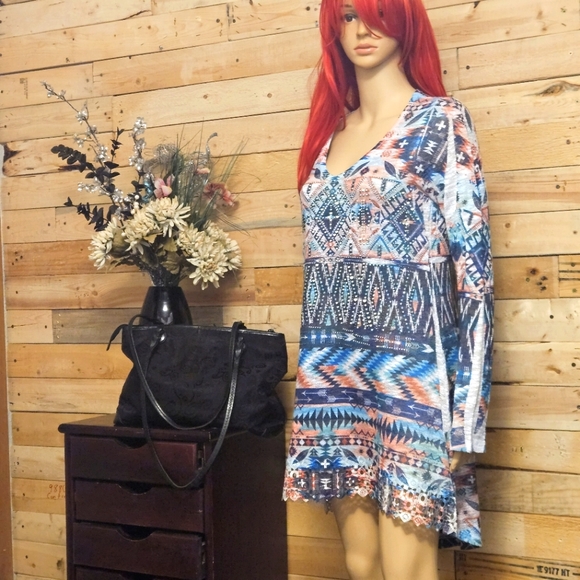 Vocal | Dresses | Vocal Embellished Hi Low Tunic Top Dress | Poshmark